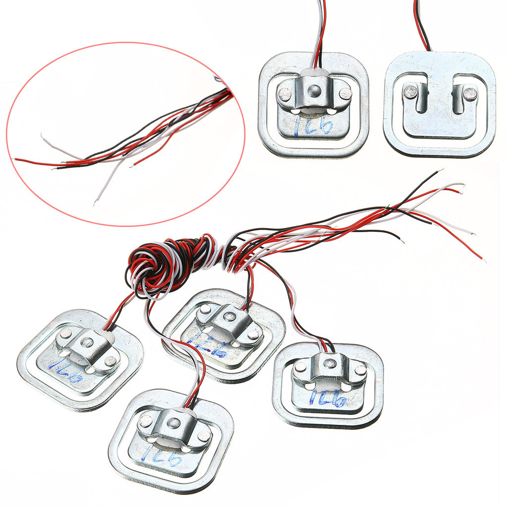 4pcs New 50kg Body Load Cell Weighing Sensor Resistance Strain Half ...