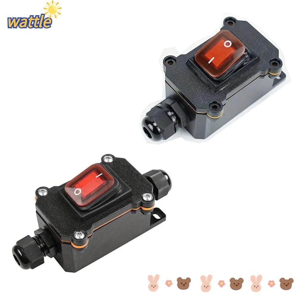 WA-SPORT Marine Rocker Switch, 110V-220V 30A Inline Power Cord Switch ...
