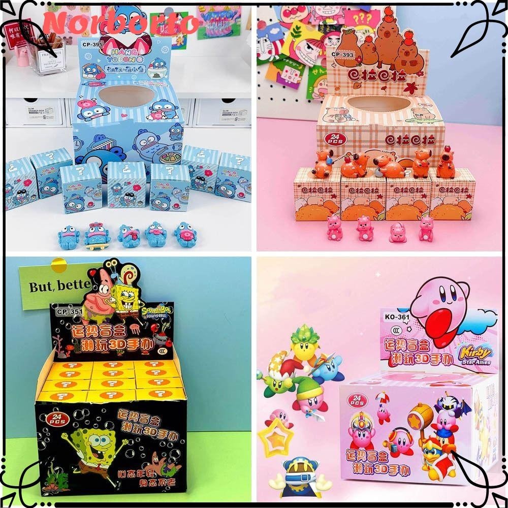NORBORTO 24box/set Box, Capybara Loopy Anime Cartoon Figure Model ...