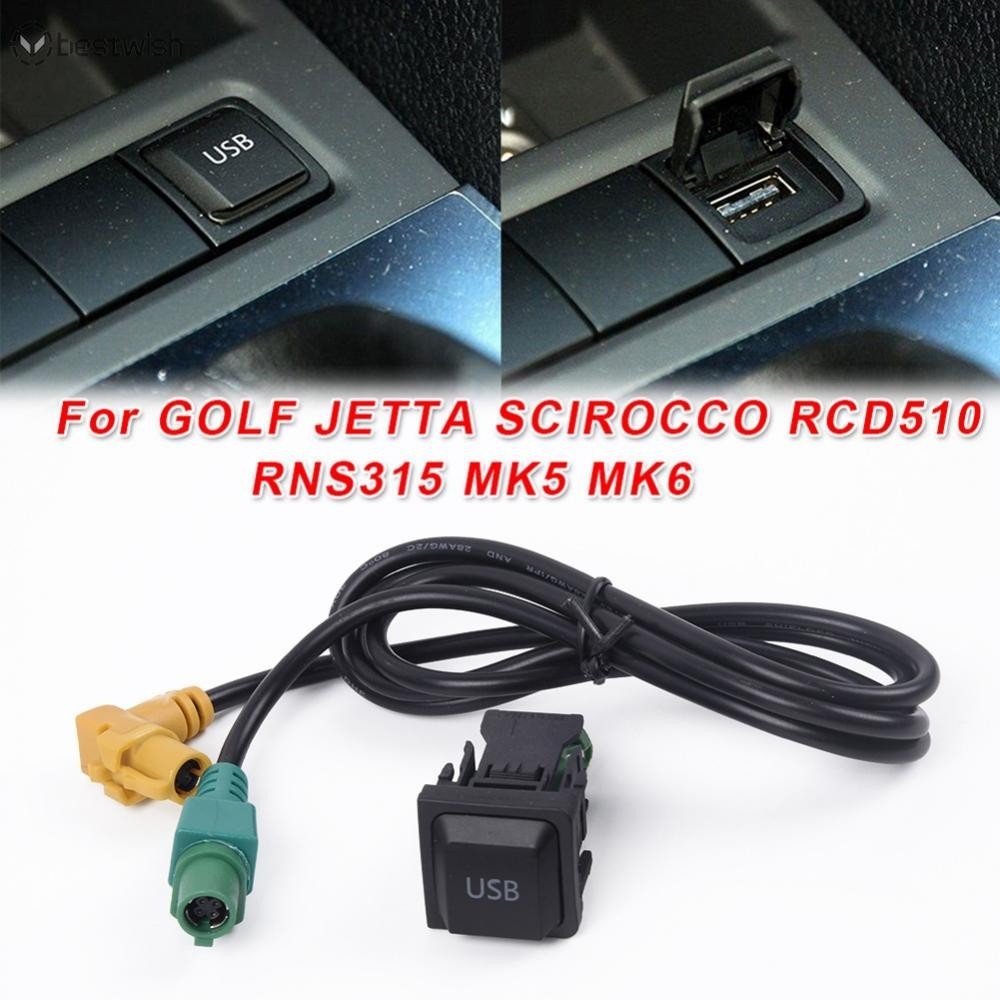[BESTWFM] -Car USB Harness+Switch Sockets Parts For Golf SCIROCCO ...