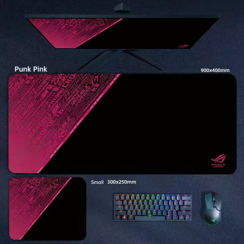 ROG Mouse Pad Gaming Mouse Mat Oversized Thickened Overlock Internet ...