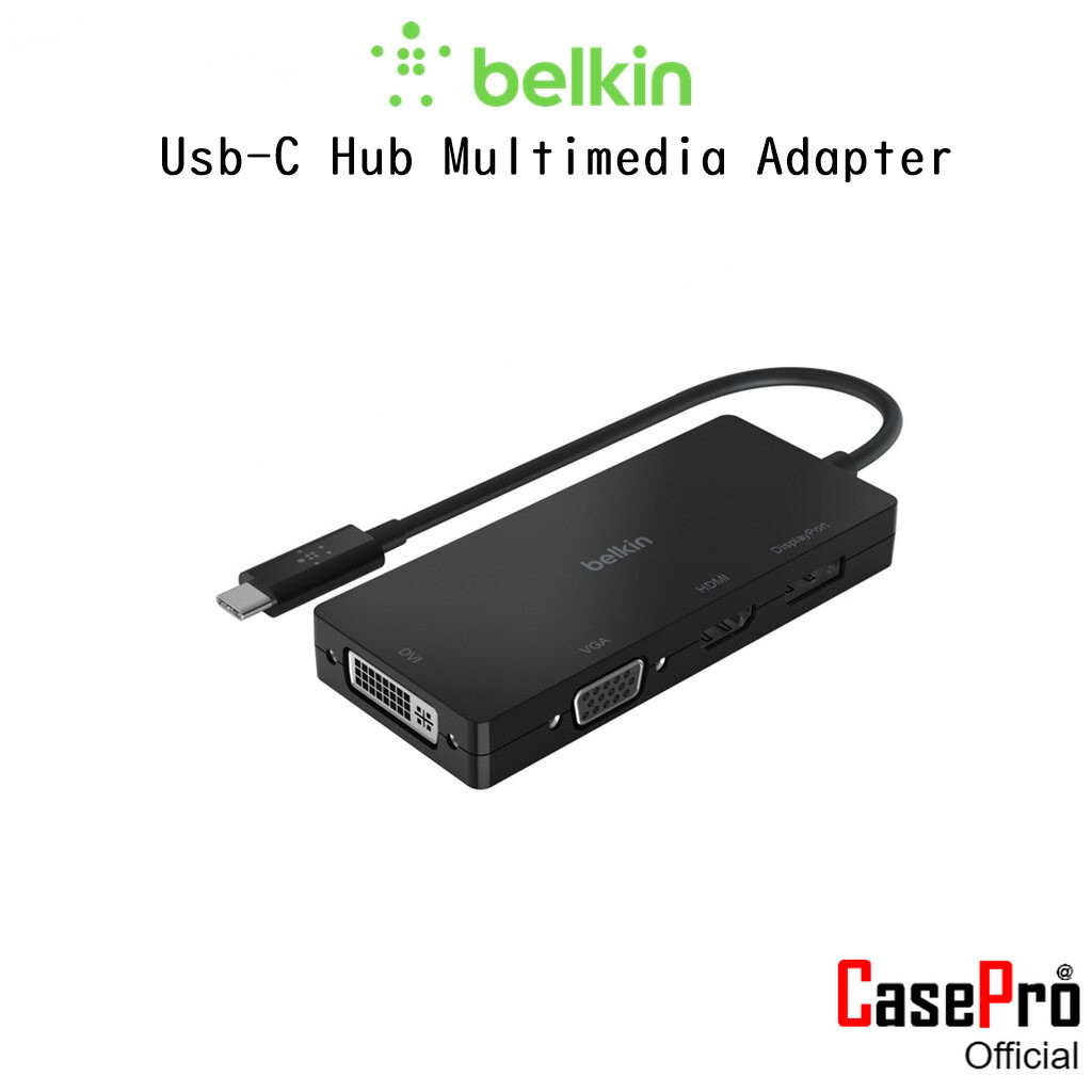 Belkin USB-C Hub Multimedia Adapte Multiport Is Used To Present A ...