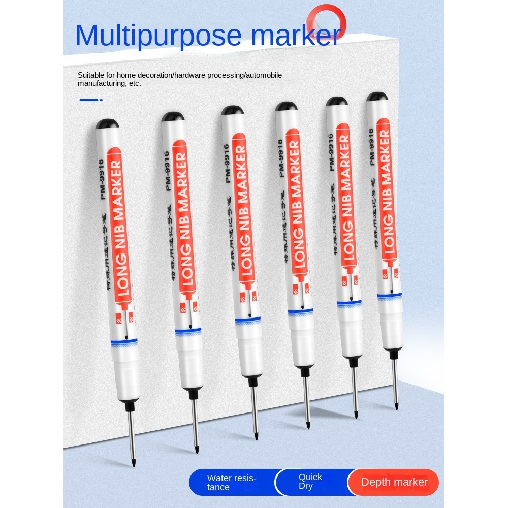 Long Tip Marker Construction Site Woodworking Deep Hole Special Purpose ...