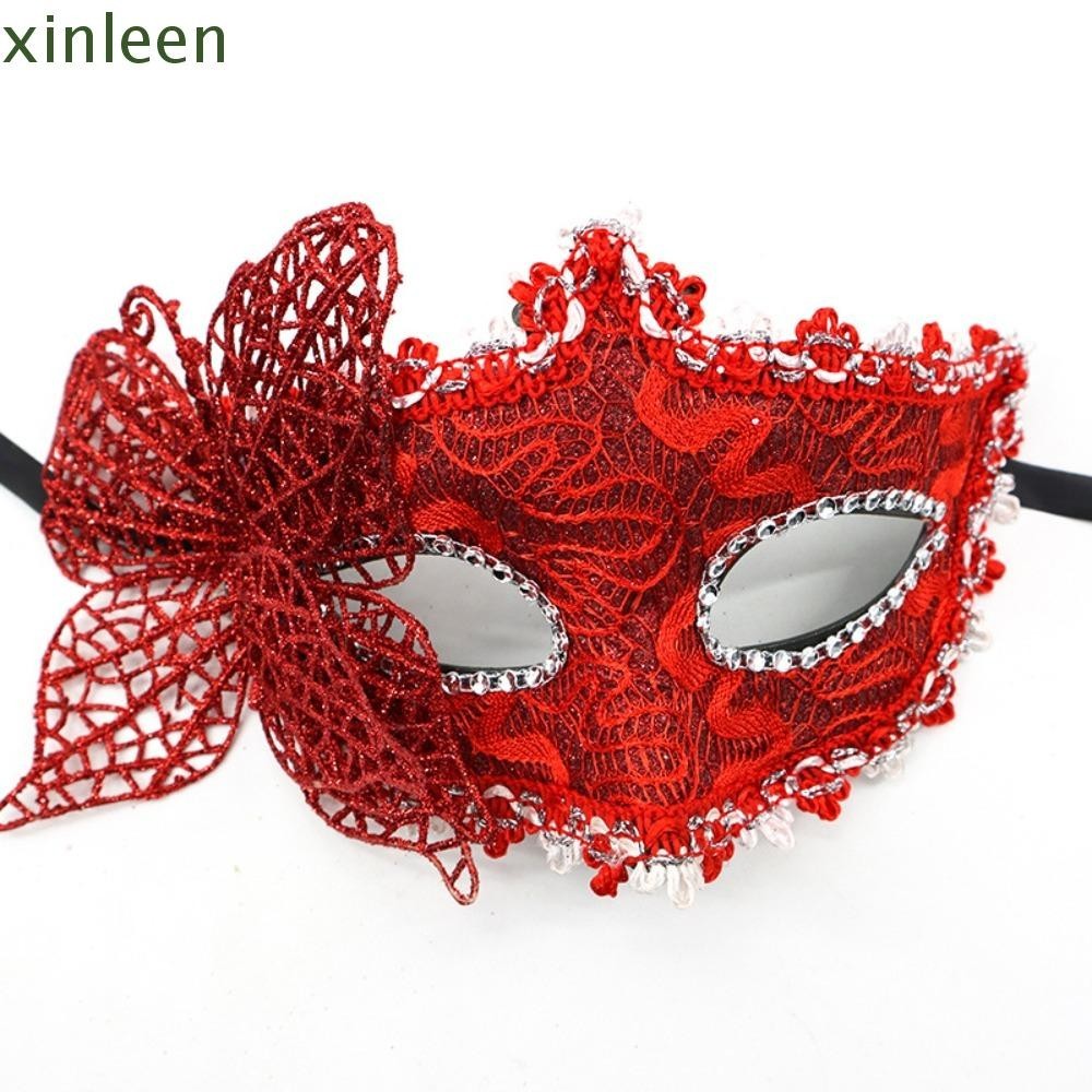 XINLEEN Halloween Party Mask, Halloween Dressing Half Face Cover ...