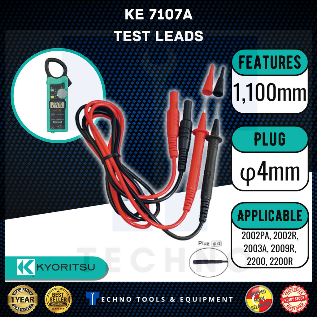 KYORITSU KE 7107A Test Lead - New & Original | Shopee Malaysia