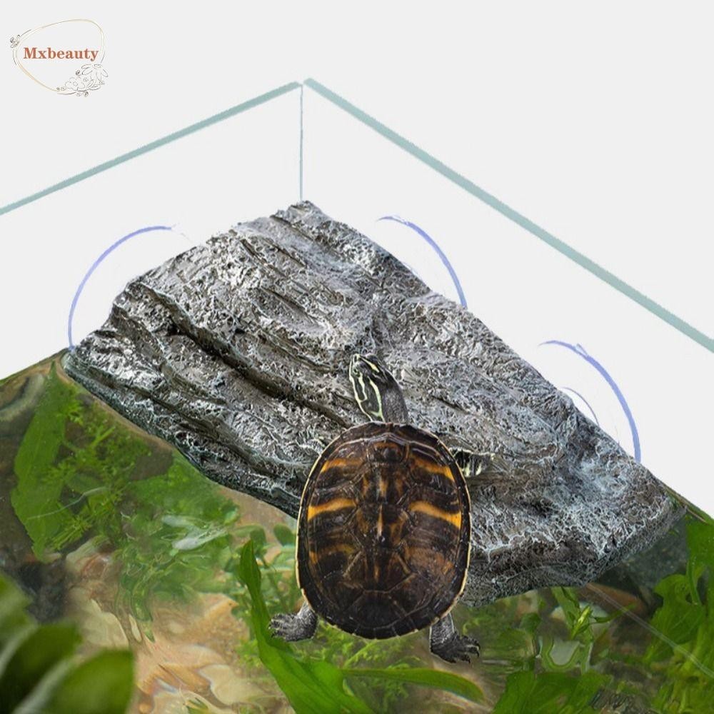 MXBEAUTY Turtle Drying Platform, Simulation Rock Resin Turtle Basking ...