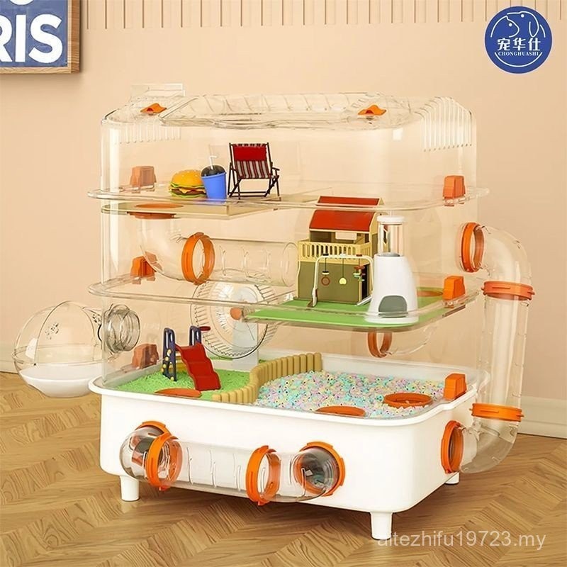 Hamster Cage Full Set Extra Height Extra Large Hamster Feeding Box ...