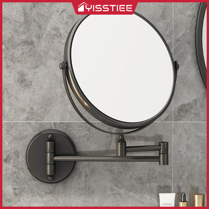 YT Bathroom Foldable Cosmetic Mirror HD magnifier Mirror Aluminum ...