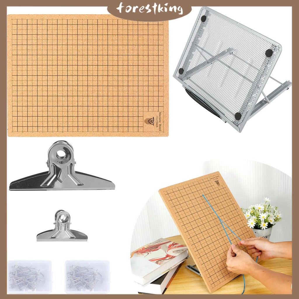 Macrame Board Set 16inch Double Side Macrame Project Board with Metal ...