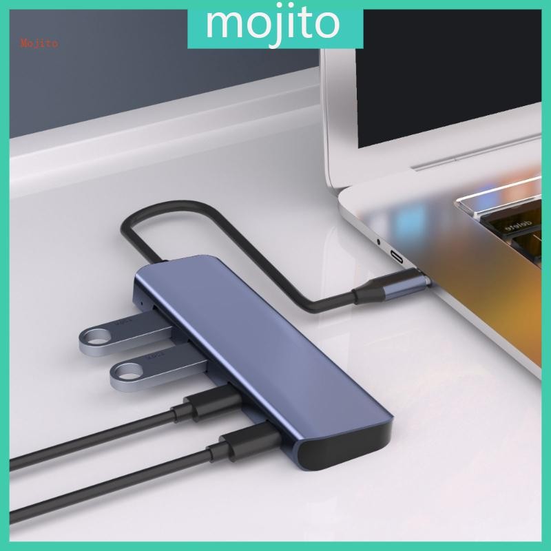 Mojito Multiport 10Gbps USB Hub 4 Way Adapter with 2 USB A Type C Port ...