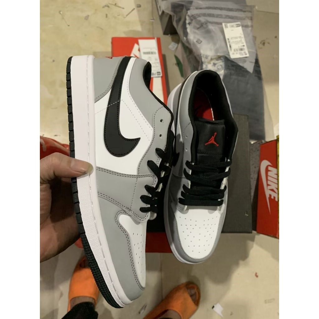 2024New Air Jordan 1 Low 'Light Smoke Grey' 553558-030 Sneaker Shoes ...