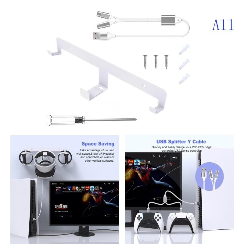 All Wall Mount Holder Game Console Stand PSVR2 Storage Bracket ...