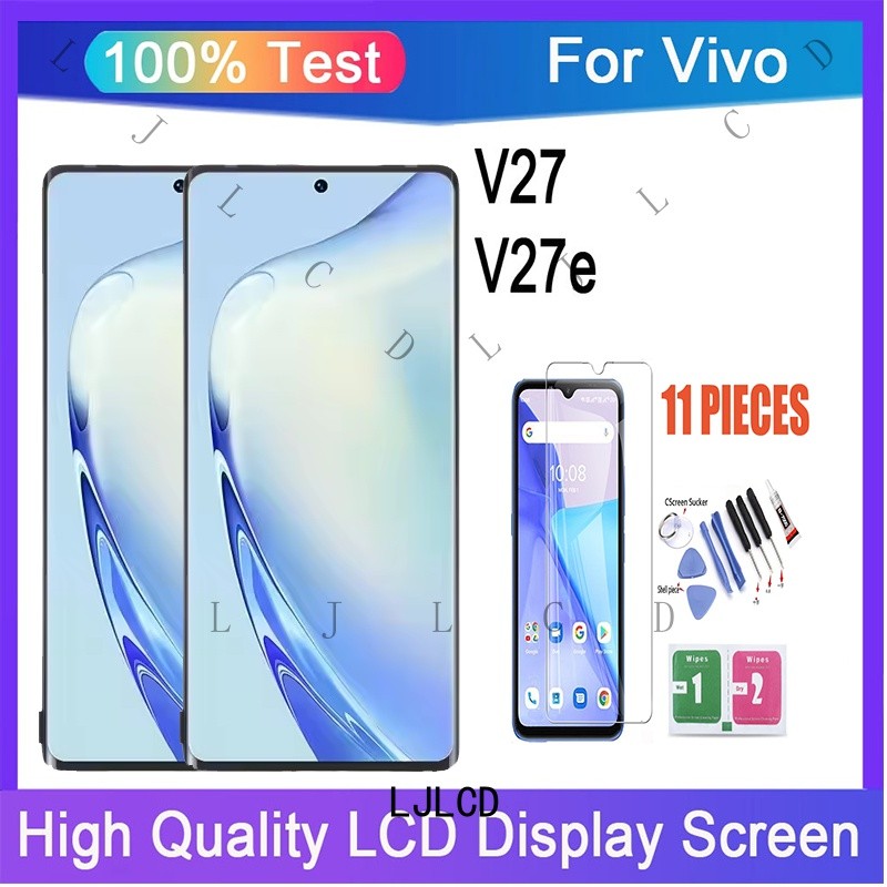 Original AMOLED Vivo V27 5G V27e LCD Display Touch Screen Replacement ...