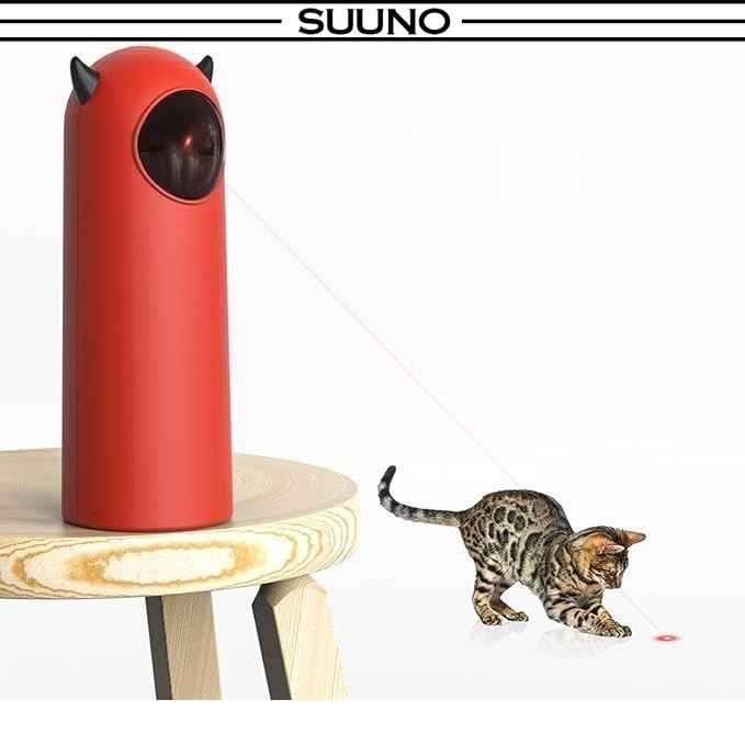 Laser Chase Toy Cats Automatic Interactive Laser Toy Robot Interactive ...