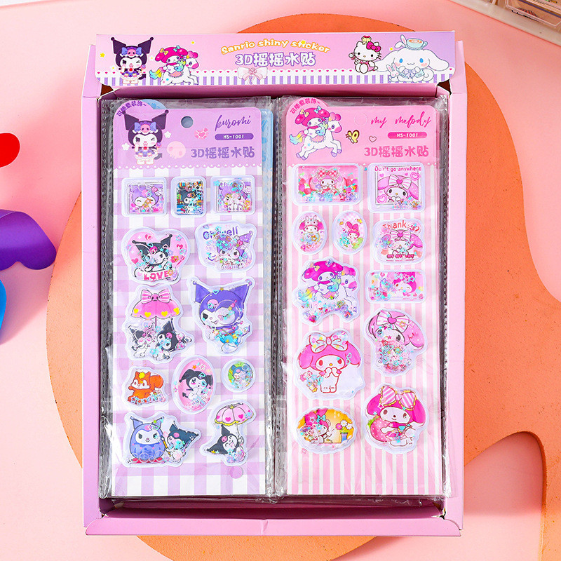 Hot Sale Sanrio Clow M Melody Irrigation Stickers Children Girl Cartoon ...