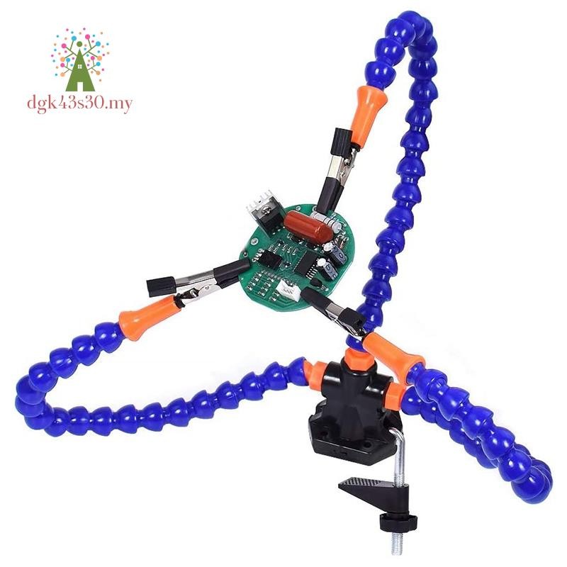 Bench Vise Work Bench Vise Welding Table with 3 Flexible Soldering Iron ...