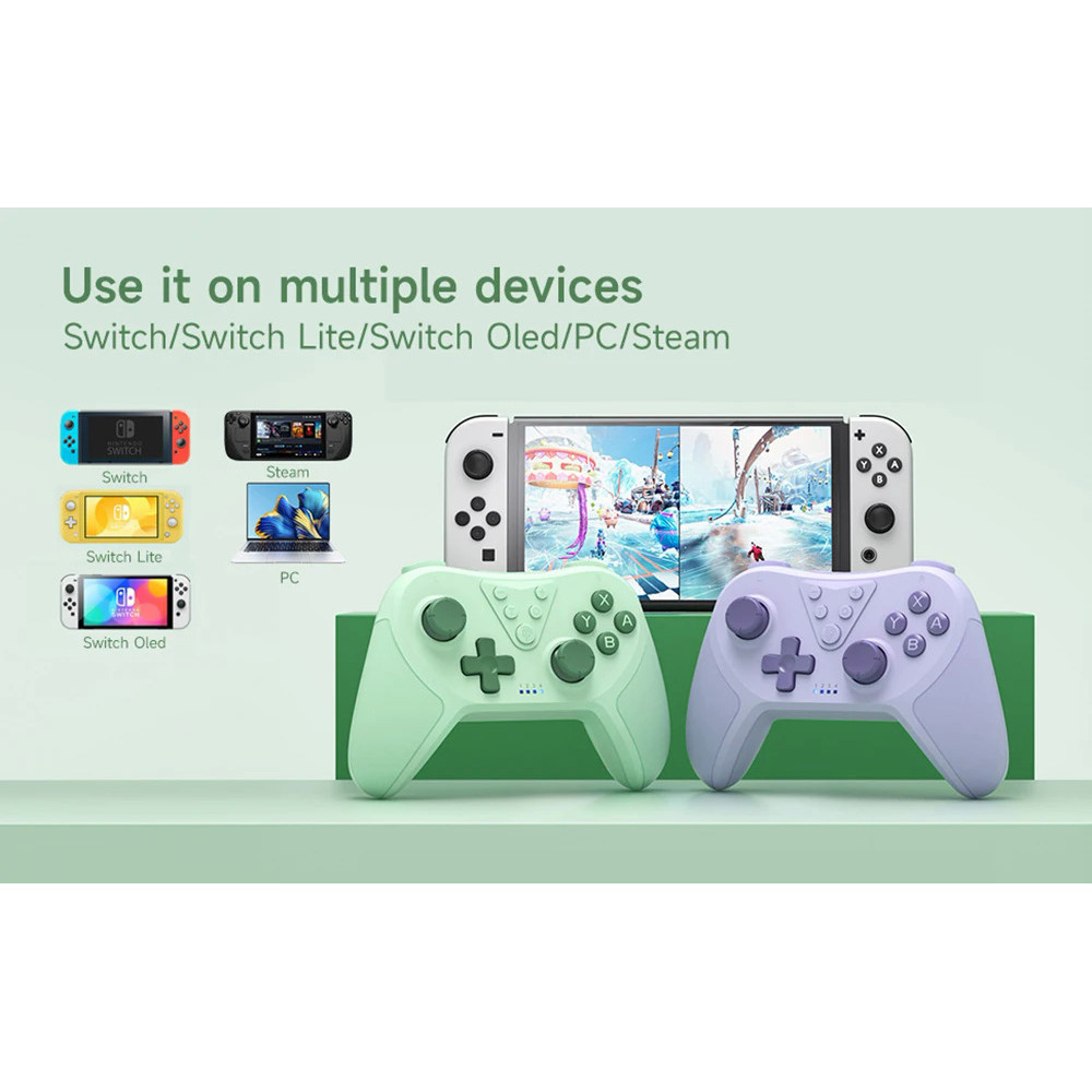 EasySMX T37 Bluetooth Gamepad, Wireless Switch Pro Controller for Nintendo Switch, Steam Deck ...