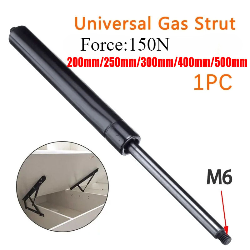 1pc 150N Car Gas Strut Bars Gas Spring Hood M6 Support Rod Shock Lift ...