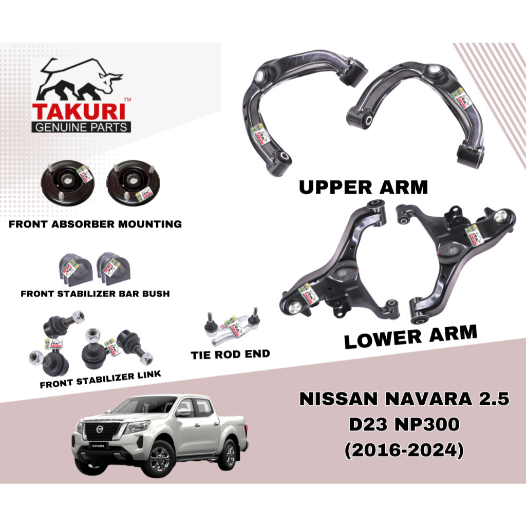 TAKURI NISSAN NAVARA 2.5 D23 NP300 (2016-2024) FRONT LOWER ARM ...