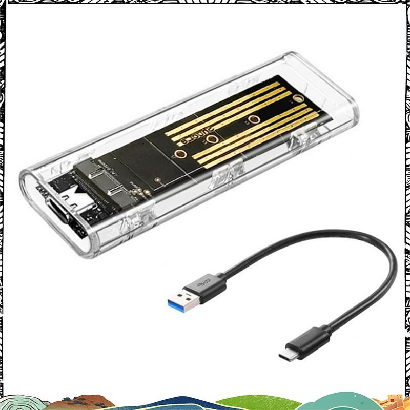 M2 SSD Case M.2 NVME SSD Enclosure Portable USB3.1 Type-C SSD ...