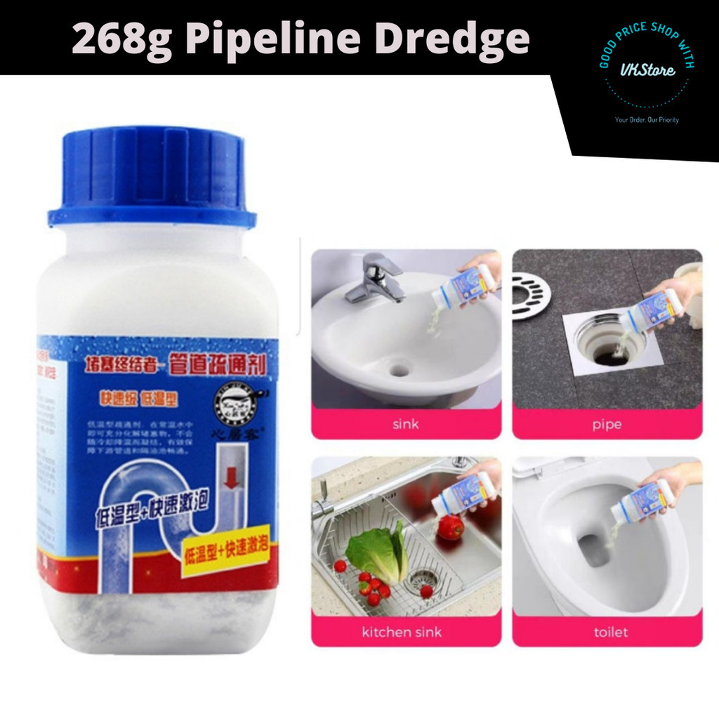 268gram Effective Drain Cleaner Drain Clog Remover Home Pipe Dredge ...