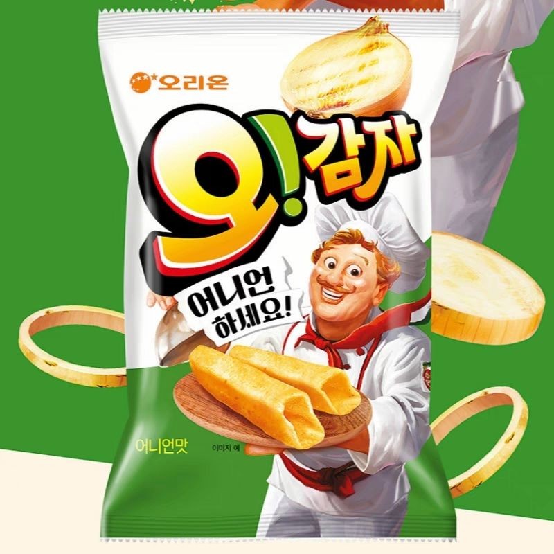 Korea Imported Snacks Orion Potato Fries Onion Potato Chips Hollow ...