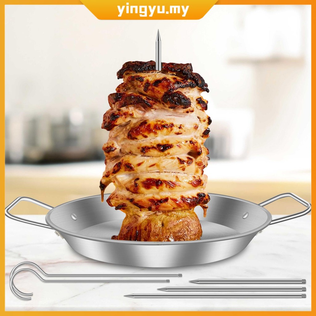 Vertical Skewer for Grill Stainless Steel Al Pastor Skewer Hangable ...