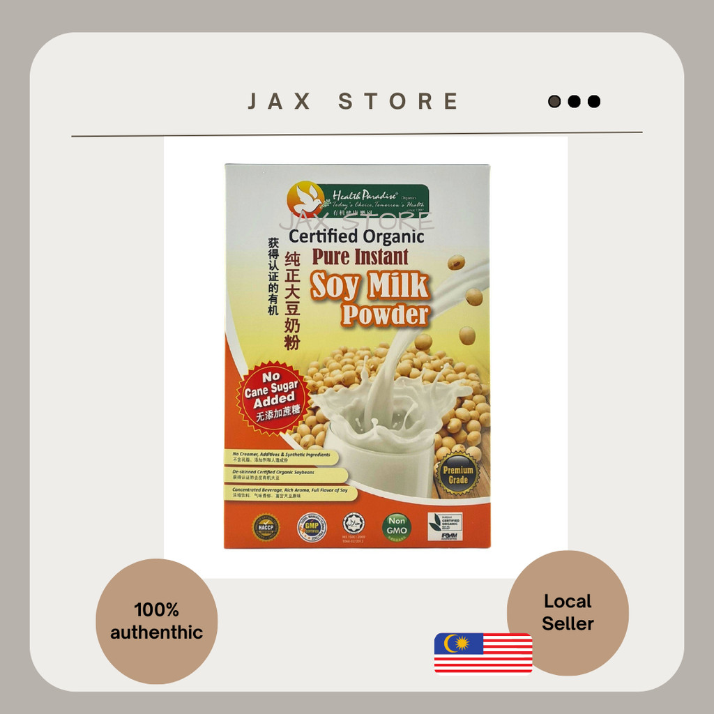 Health Paradise Organic Soy Milk Powder ( No Sugar Added ) 500g ...