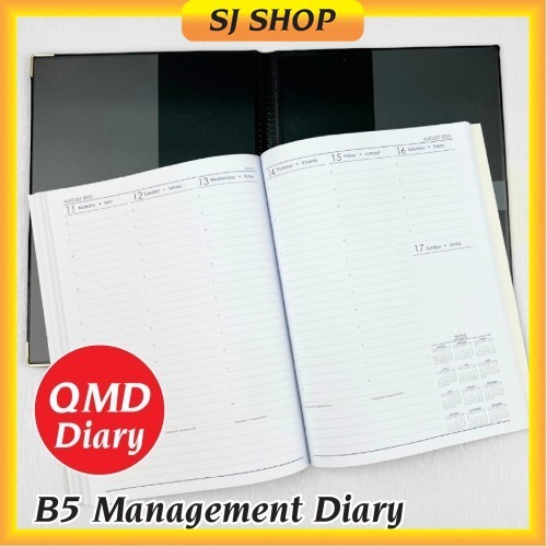 2025 B5 Quality Management Diary (01QMD) | Hard PVC Cover Diary | Planner Diary book | Buku Nota ...