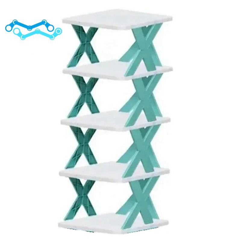 Multi-Layer Shoe Storage Rack, DIY Space-Saving Stackable Shoe Rack ...