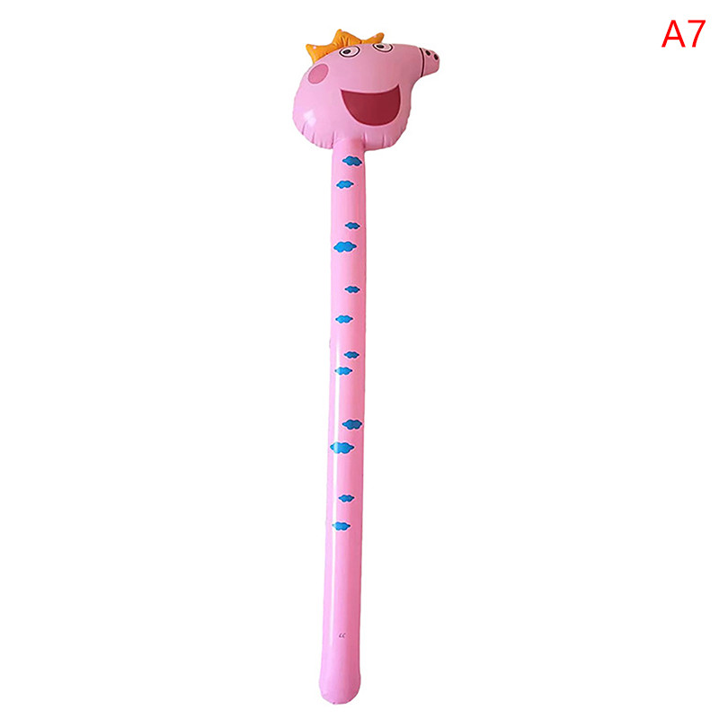 BlingFlash Catoon Animals Inflatable Stick Farm Animals Pig Bunny Horse ...