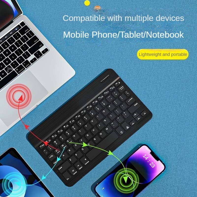 Wireless Bluetooth keyboard, tablet mute, computer keyboard | Shopee ...
