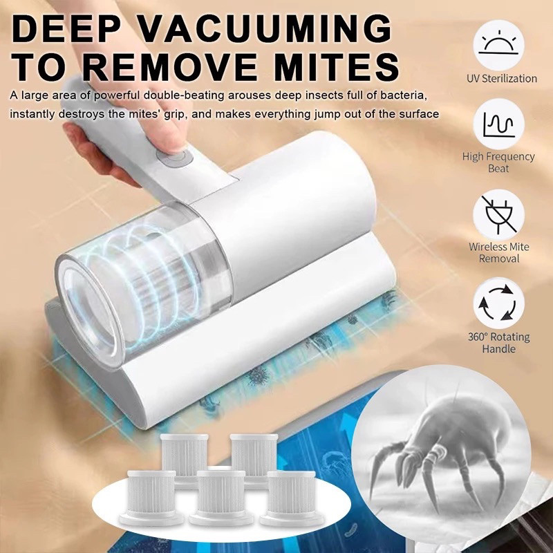 🇲🇾Cordless Dust Mite Powerful Strong Vacuum Cleaner Rechargeable Vacuum ...