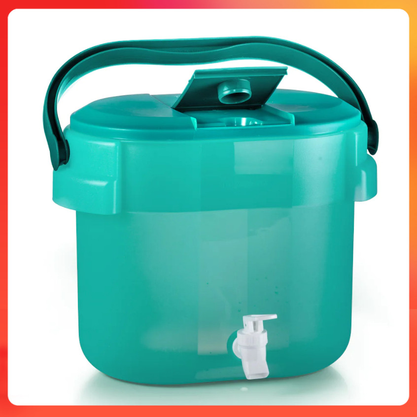 Tupperware 8.7L Outdoor Cooler Handle Pink Maroon Beverage Buddy Water ...