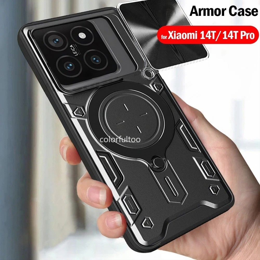 Mi14T 5G 2024 Magnetic Car Ring Holder Case For Xiaomi 14T Pro 14TPro ...
