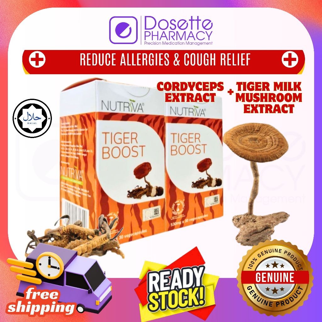 NUTRIVA TIGER BOOST 530MG EXP: 07/26 (30'S/30'SX2) - TIGER MILK ...