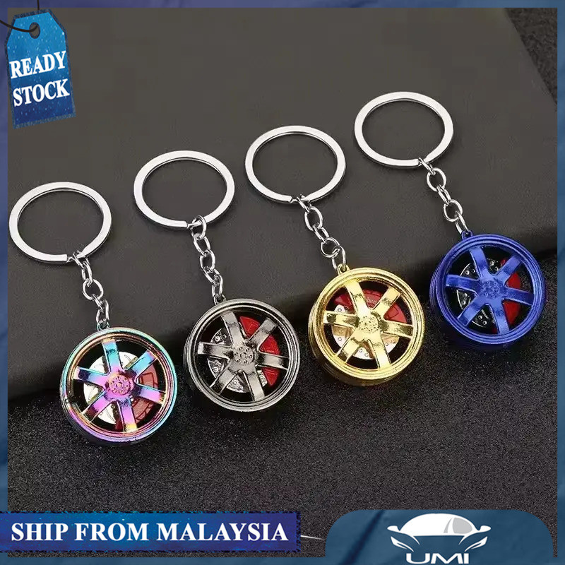 Keychain Creative Unique Gift Car RIM TE37 Modified Keychain Kreatif ...