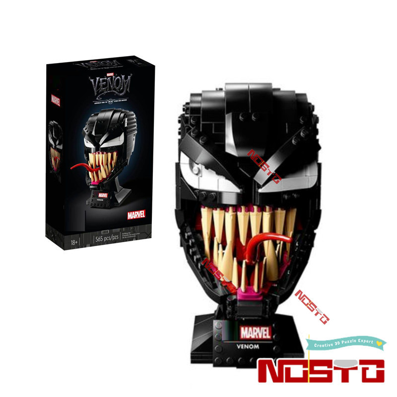 76187 Super Heroes Marvel Series Venom Sculptures Model Building Blocks ...