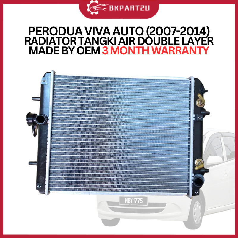 PERODUA VIVA AUTO (2007-2014) RADIATOR TANGKI AIR DOUBLE LAYER MADE BY ...