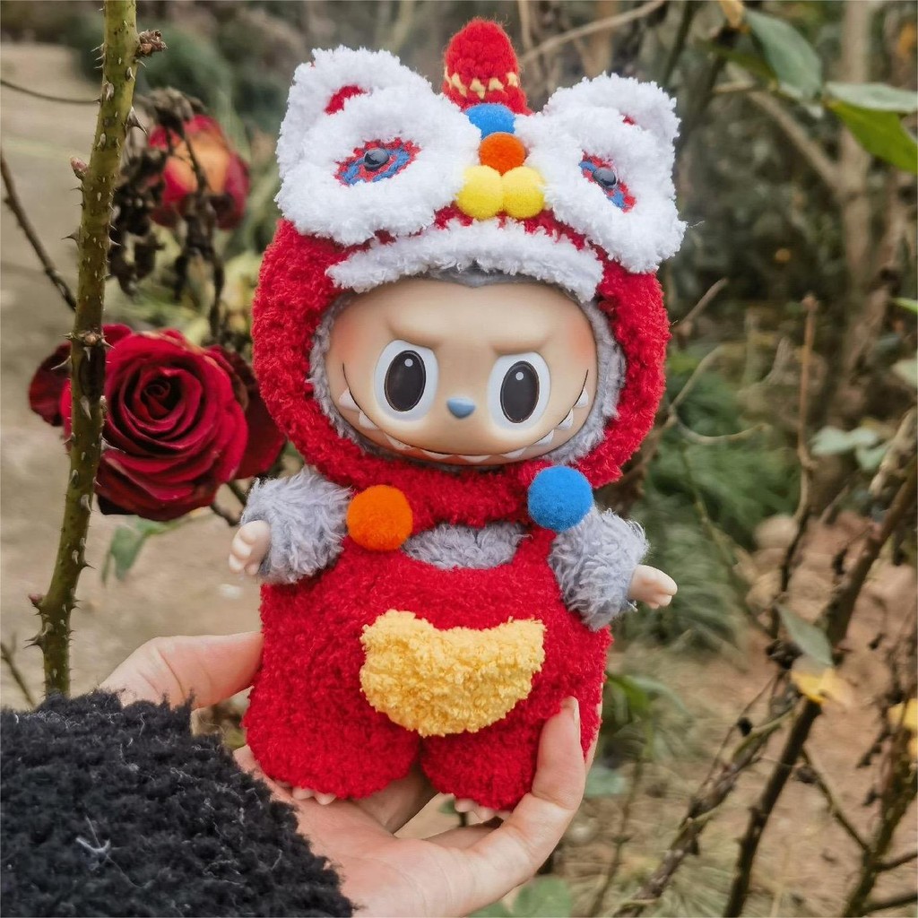 Labubu Clothes Macaron Labubu Vinyl Doll POP MART 17cm Doll Clothes ...