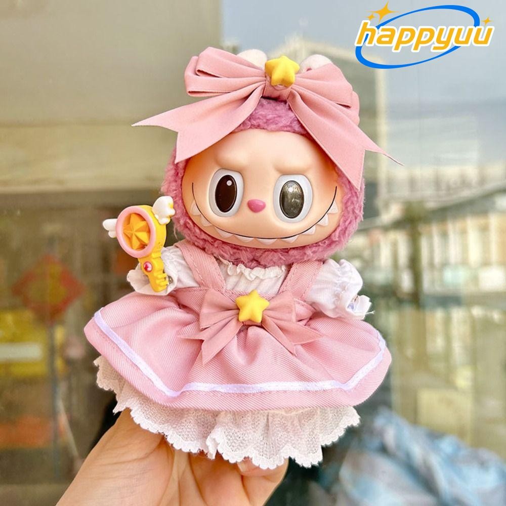 HAPPYUU Labubu Doll Clothes, Labubu Time To Chill Filled Doll Cos Dress ...