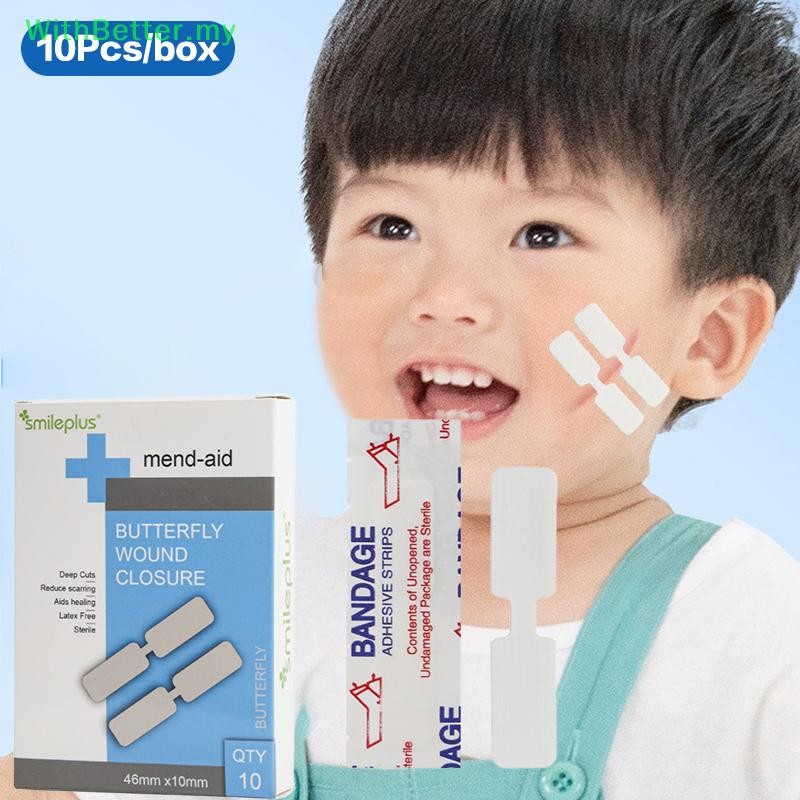 WithBetter 10Pcs Zipper Band-aid Painless Wound Closure Device Suture ...