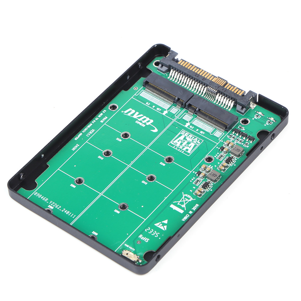 M.2 NVMe Msata SSD To SATA 3.0 2.5 Adapter M2 PCI SSD Converter Riser ...