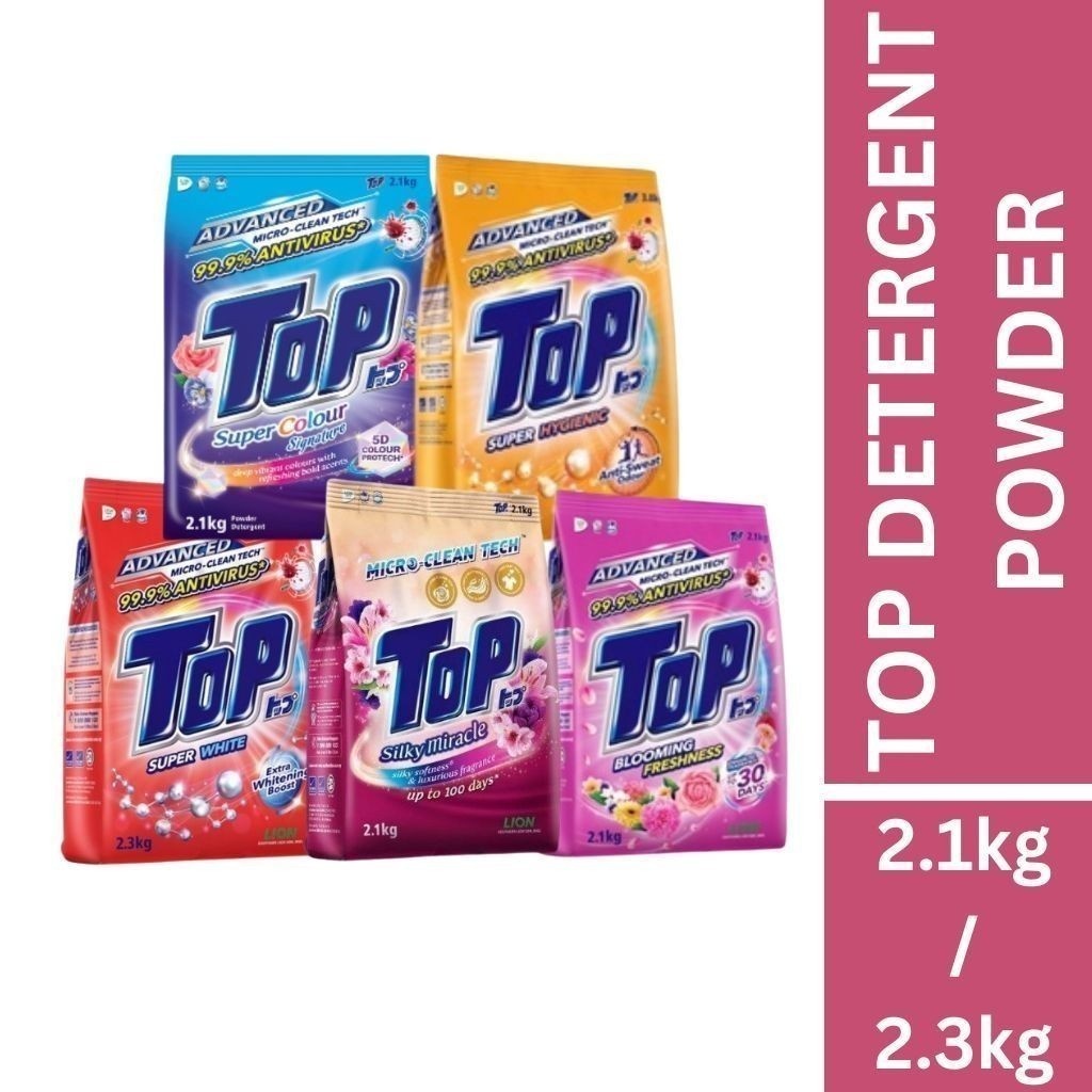 TOP Detergent Powder Laundry (2.1kg/2.3kg) | Shopee Malaysia