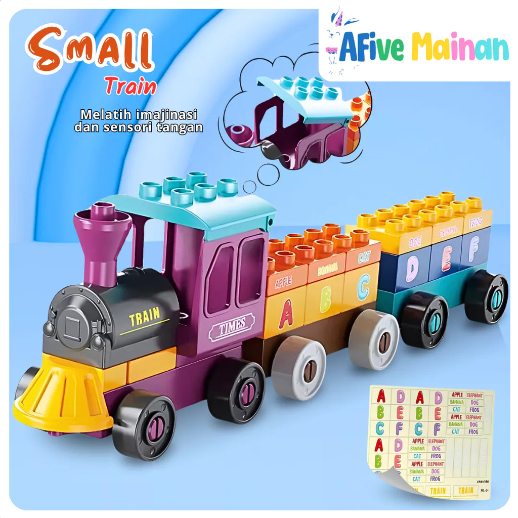 [AFive] Train Set Beam Stacking | Character Stacking Beam Train Toy ...