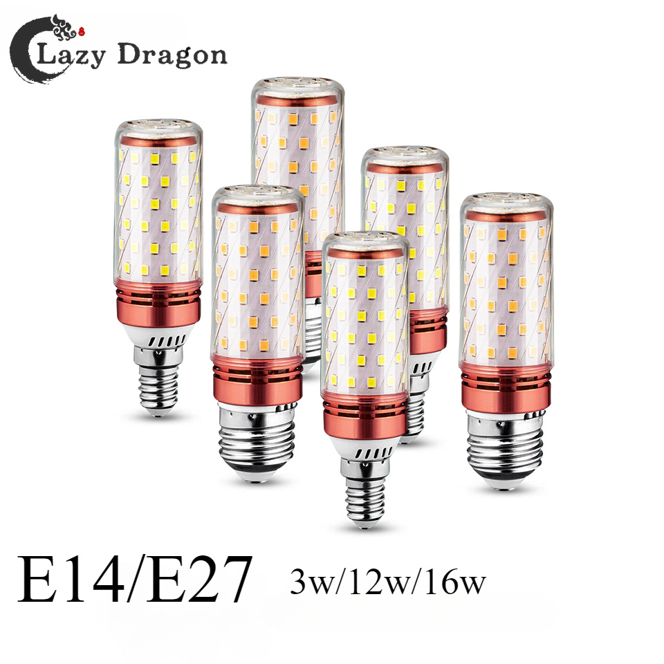 LED Corn Bulb E14 E27 LED 12W 16W High Brightness Lamp Bulb AC 220V LED Corn Lamp | Shopee Malaysia