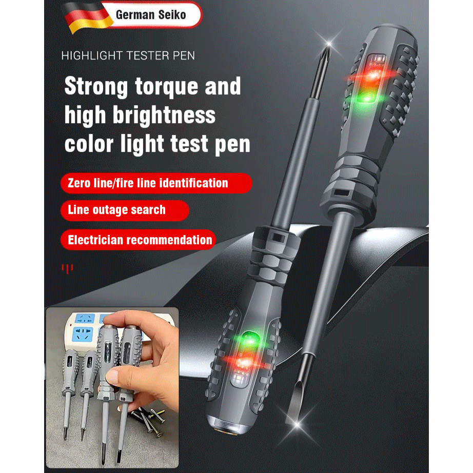 High-Lighted Colorful Light Stylus Screwdriver 2 In 1 Household ...