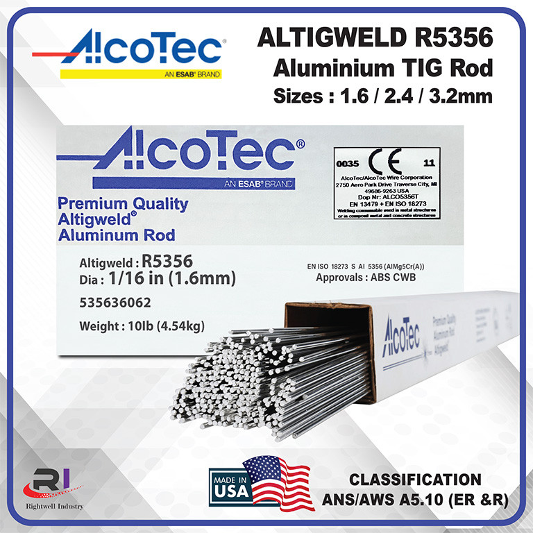 AlcoTec R5356 Aluminium TIG Welding Rod | Shopee Malaysia
