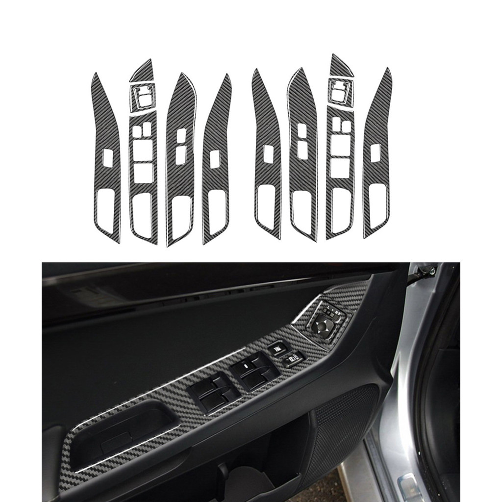 For Mitsubishi Lancer GT GTS ES DE 2008-2015 Carbon Fiber Door Lock ...