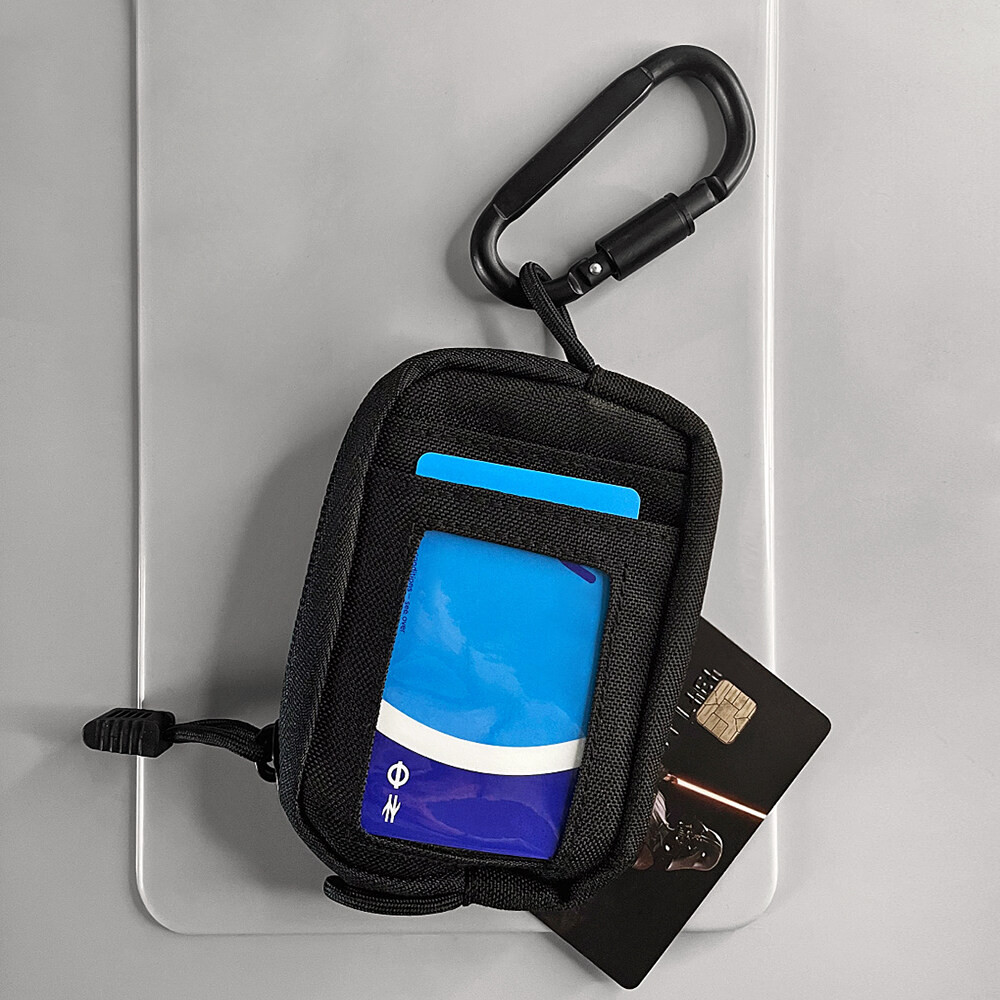 EDC Small Pocket Money Wallet Outdoor Travel Sports Mini Coins Keys ID ...